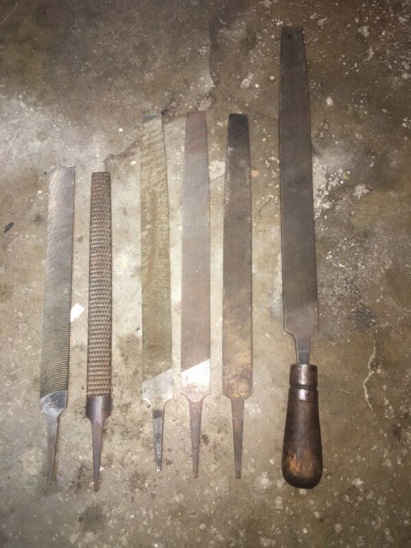Vintage Nicholson Mill bastard files and rasps. Details In Description ...