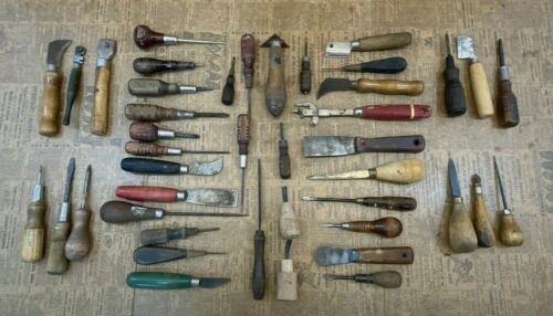 ANTIQUE Tools Woodworking Machinist VINTAGE Mixed Tools Lot w/ Wood ...