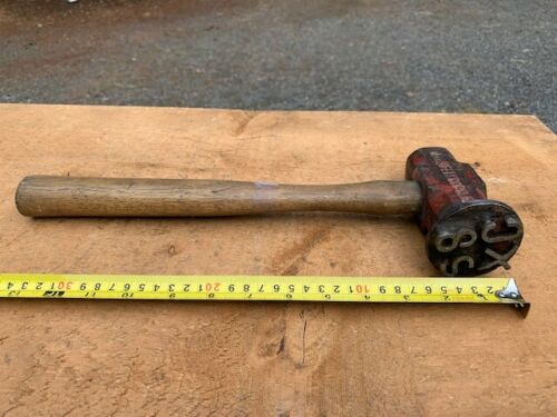 3# OLD LOGGER TIMBER TREE LOG MARKING BRANDING STAMPING SLEDGE HAMMER ...