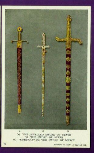 Jewelled sword of state...the Curtana/ Sword of Mercy/ 3 swords/ non ...