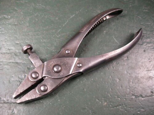 OLD USED VINTAGE MACHINING TOOLS MACHINIST RARE BERNARD PARALLEL PLIERS ...