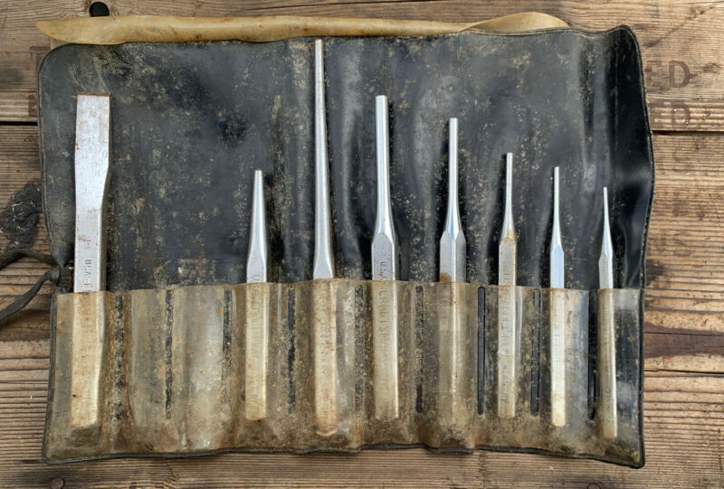 Craftsman Punch and Chisel Tool Set #43032 in Roll-Up-Pouch Made in USA ...