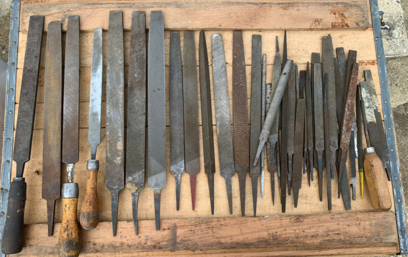 42 Assorted FILES & RASPS Woodworking Machinist Blacksmith Vintage USA ...