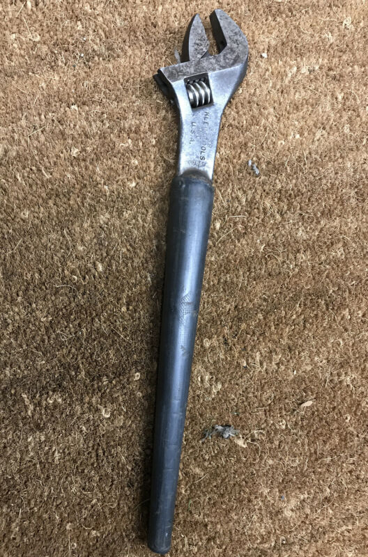 Vintage Klein Tools 3239 Adjustable Spud Wrench Iron Steel Workers Tool ...