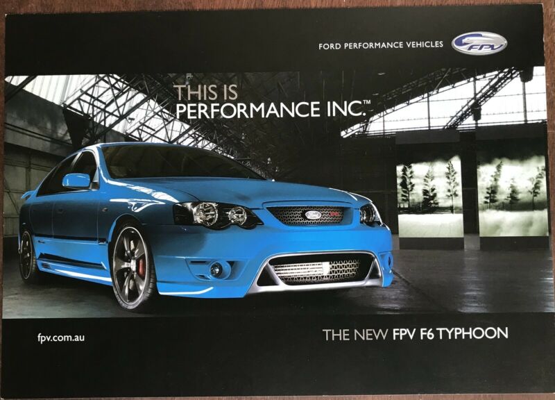 Ford Falcon FPV F6 Typhoon sales Brochure -- Antique Price Guide ...