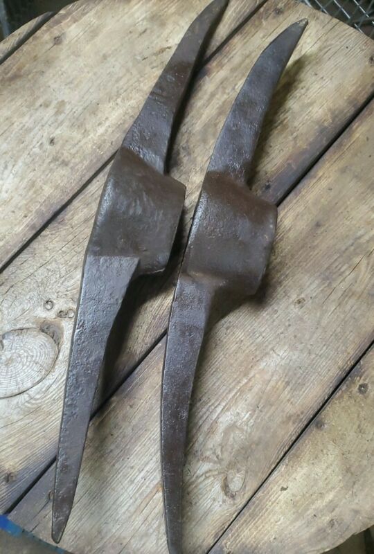Antique vintage pick axe heads hand forged late 1800s -- Antique Price ...