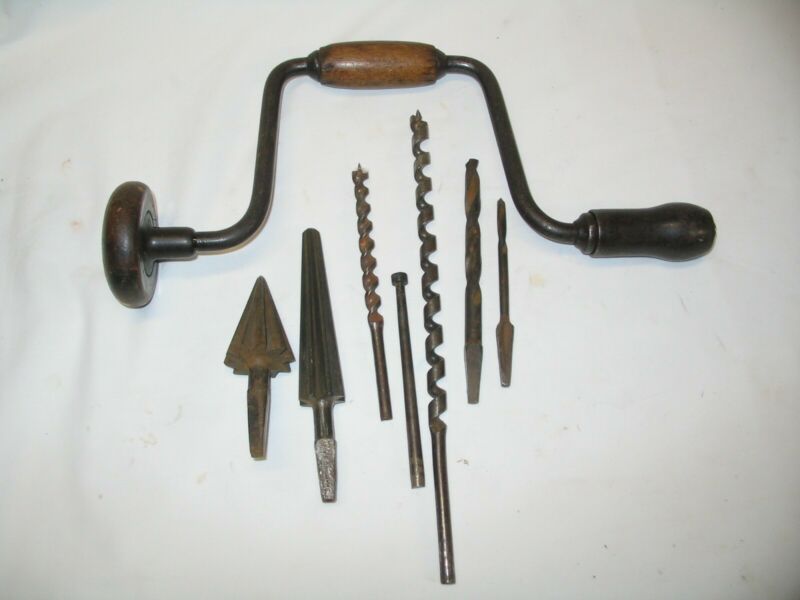 Bit Brace Auger With Bits -- Antique Price Guide Details Page