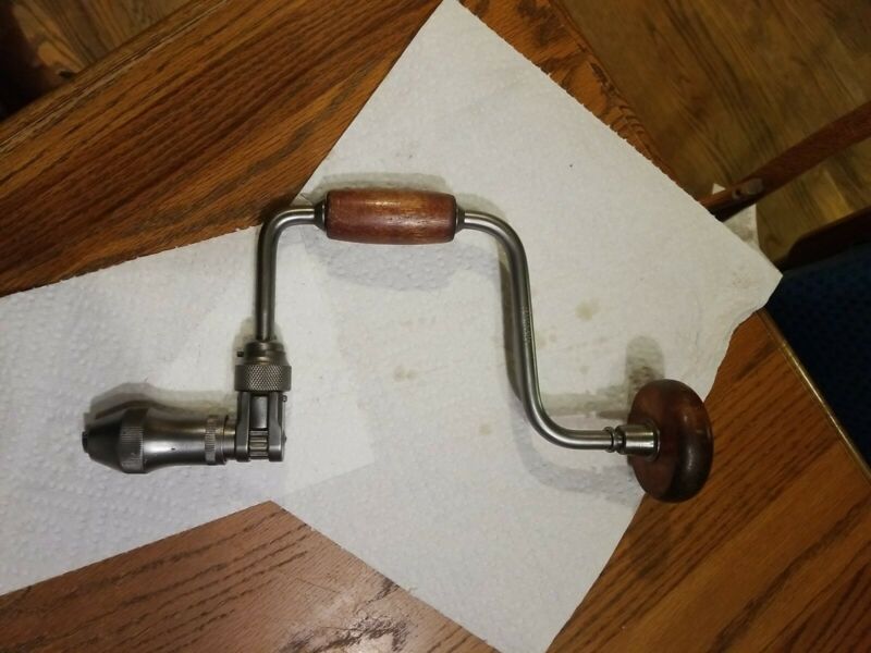 Vintage Fulton 10 Inch Ratcheting Auger Hand Brace Drill -- Antique ...