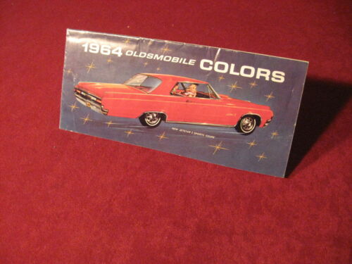 1964 Olds Oldsmobile Colors Chart Sales Brochure Original Old Booklet ...