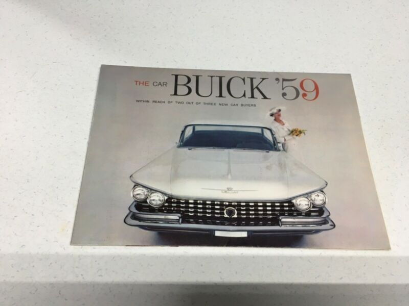 1959 Buick Advertising Brochure/Poster LeSabre, Invicta, Electra ...