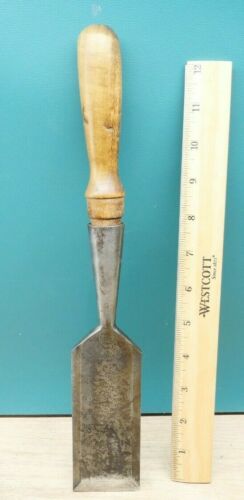 Old woodworking tools Vintage BUHL SONS CO 2" Bevel Edge socket chisel ...