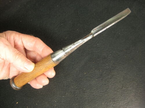 VINTAGE JAPANESE TOOL LAMINATED FORGED IRON BLADE NOMI SCULPTING GOUGE ...