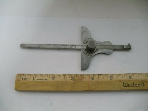 VINTAGE DEPTH GAGE PROTRACTOR -- Antique Price Guide Details Page