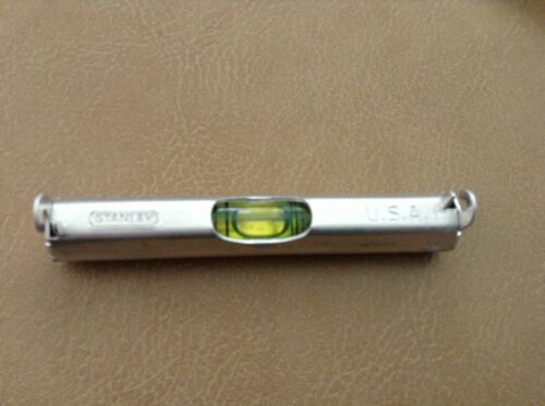 VINTAGE! MINIATURE 3" STANLEY HEXAGON POCKET LEVEL MADE IN THE USA ...