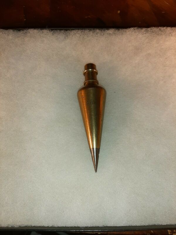 General Hardware Model 800 Brass Plumb Bob Wsteel Tip 8 Oz Excellent Tool Antique Price