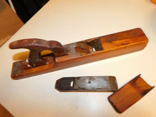 Vintage Wood Block Plane 16" GOLDENBERG 46 Antique Hand Tool LOT DD ...