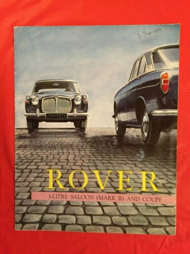 1966 Rover "3-LITRE SALOON (MARK II) & COUPE" Car Dealer Showroom Sales ...