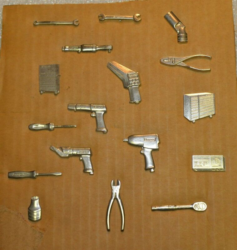Snap-on Tools Chrome silver Collectible 17 Lapel/Hat Pins Very Rare ...