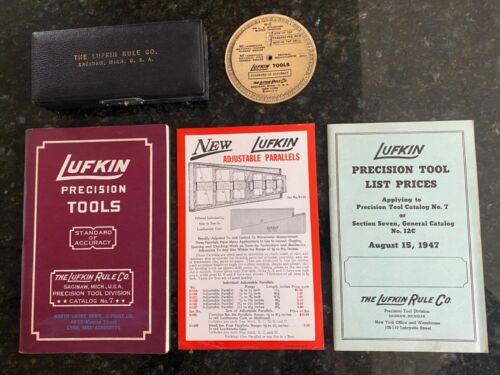 VINTAGE LUFKIN TOOL MACHINIST ADVERTISING 1930s 1940s CATALOGS TIME ...