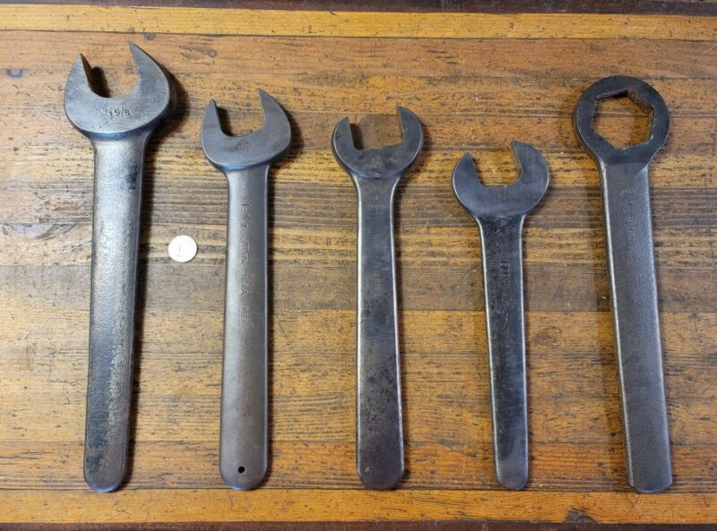 Antique Tools Wrench Lot VINTAGE Mixed Tool Lot Farm Factory Wrenches ...