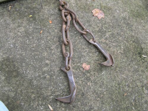 Warren Axe antique log dogs/hooks logging -- Antique Price Guide ...