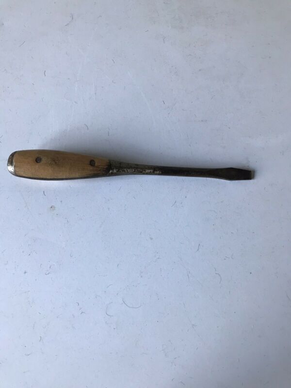 Vintage IRWIN - US of A Wood Handle 8 1/2 Perfect Handle Screwdriver ...