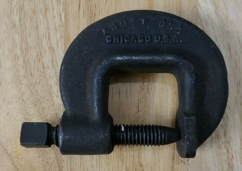 Vintage Armstrong C-Clamp 1" Heavy duty Chicago USA -- Antique Price ...