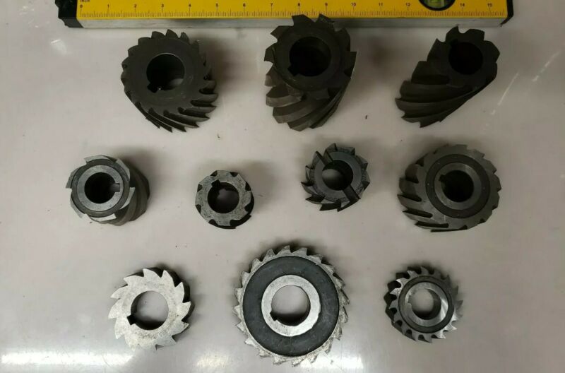 Machinist Tool Lot #8 profile mills shell Mill mill cutter slit saw ...