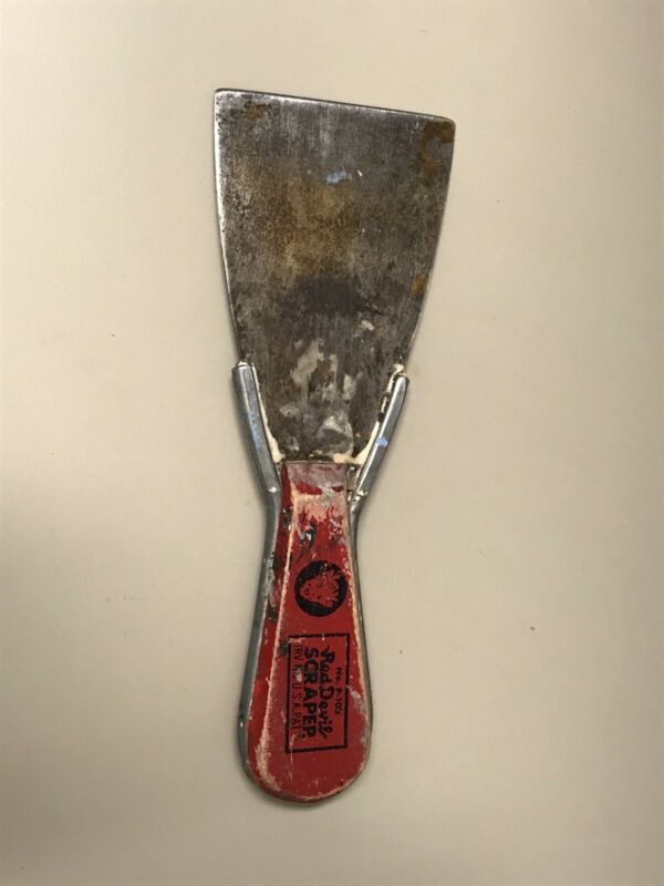 Vintage Red Devil Steel Paint Scraper Tool No. P-103 w/ Red Painted ...