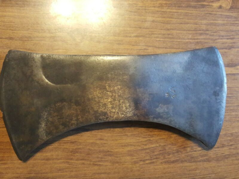 Vintage Double Bit Axe Head With Phantom Cheeks -- Antique Price Guide ...