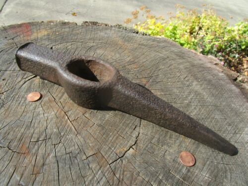 VINTAGE 5 lb 3 oz PICK/Grub Head Old Garden Mining Railroad Work Tool ...