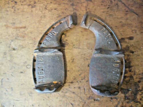ANTIQUE**RARE** 1880 HAND FORGED PAIR OF OX SHOES PATENTED SIGNED FARM ...