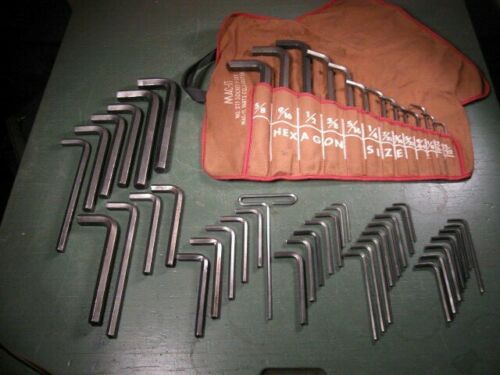 OLD USED VINTAGE MACHINING TOOLS MACHINIST HEX ALLEN WRENCHES LOT ...