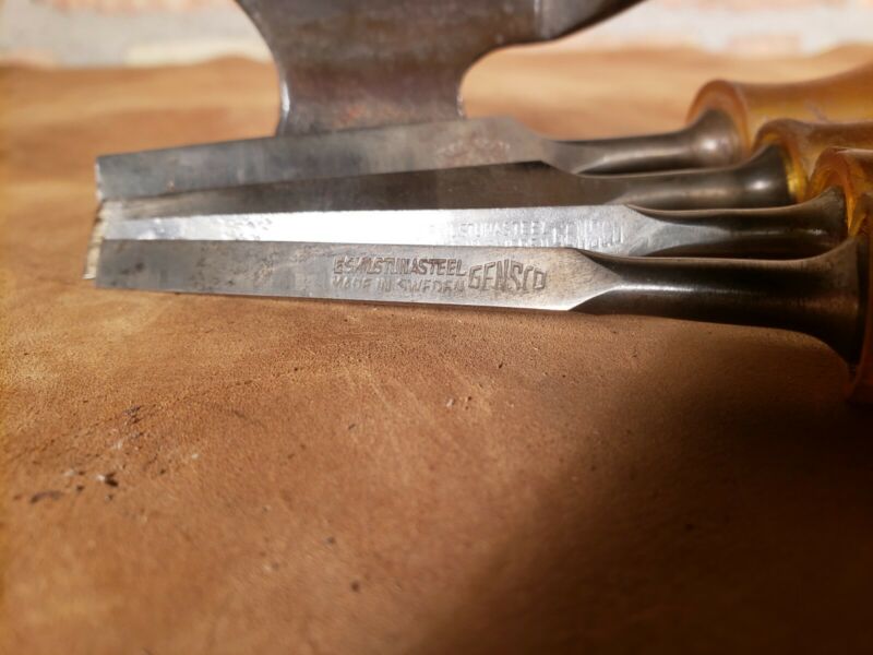 Vintage Chisel set of 4 Gensco Eskilstuna Sweden. -- Antique Price ...