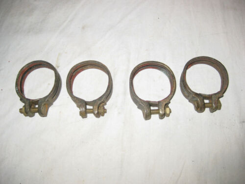 4 RARE ANTIQUE SIGNED 1890 BRASS HOSE CLAMPS MADE BY YERDON -- Antique ...