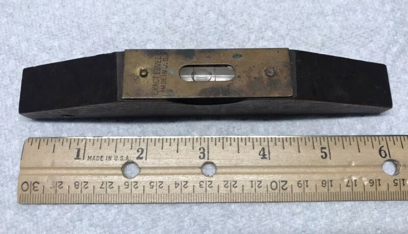 Vintage 6 Inch Wooden Level -- Antique Price Guide Details Page