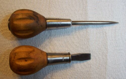 vintage Millers Falls No. 69 stubby screwdriver & No.365 scratch awl ...