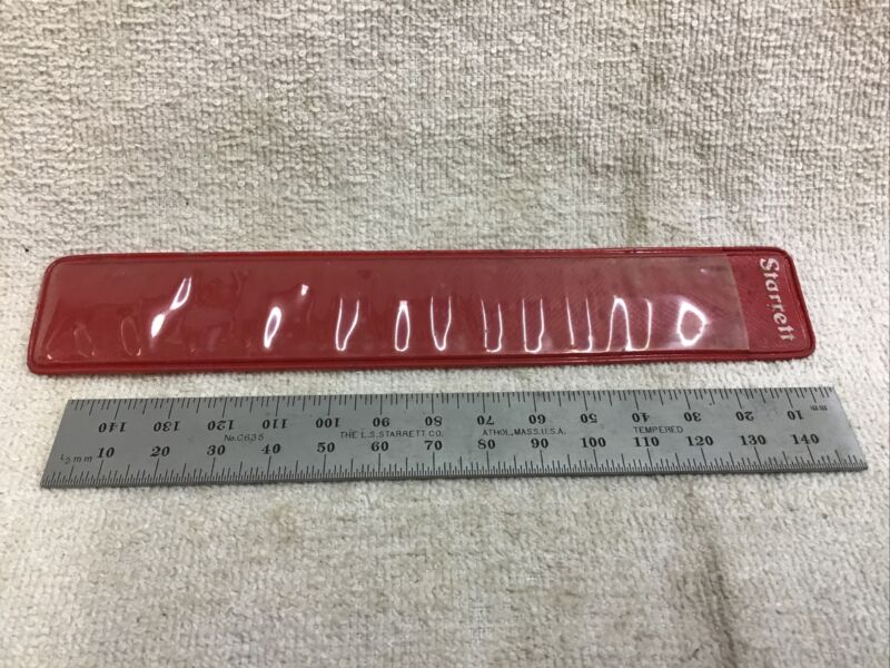 Vintage L. S. Starrett No. C635 Scale Ruler MM Graduations With Sheath ...