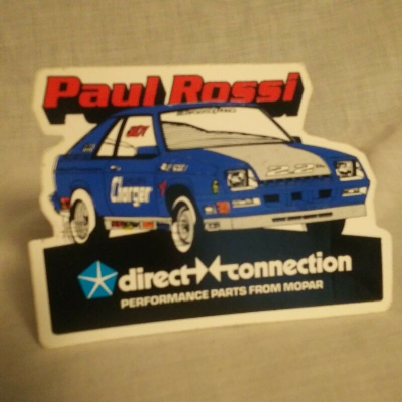 "Direct Connection" Decal --- Paul Rossi Dodge Shelby Charger IMSA Road ...
