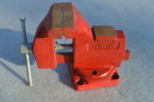 Vintage Wilton Bench Vise Red Model No.121070 w Anvil 4" Jaws 3 3/4 ...