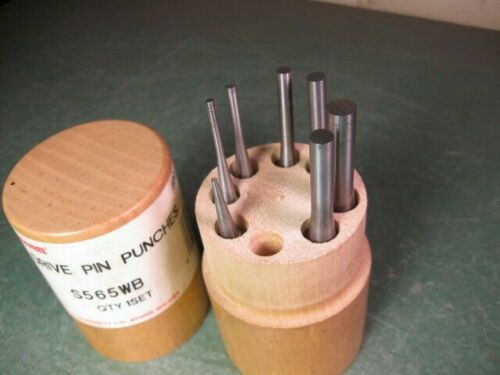 OLD USED VINTAGE MACHINIST TOOLS MACHINING STARRETT PIN PUNCHES SET ...