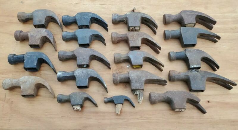 Claw Hammer Head Tool Lot Old Machinist Farrier Blacksmith Vtg Forge ... Claw Hammer Head Tool Lot Old Machinist Farrier Blacksmith Vtg Forge ...