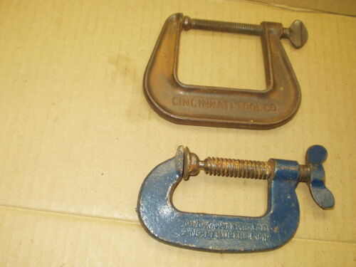 USA MADE Vintage 2" & 2 1/2" CINCINNATI TOOL CO. Woodworking Batwing C ...