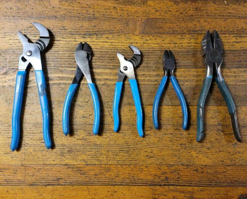 ANTIQUE Tools Vintage PLIERS Channellock Slip Lock Mechanics Machinist ...