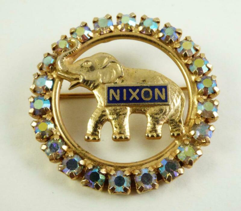 Vintage WARNER 1960 Nixon Republican Elephant Presidential Campaign ...