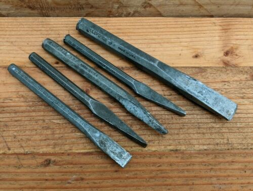 VINTAGE Old Forge TOOLS COLD CHISELS BLACKSMITH FORGE FINE GROUP METAL ...