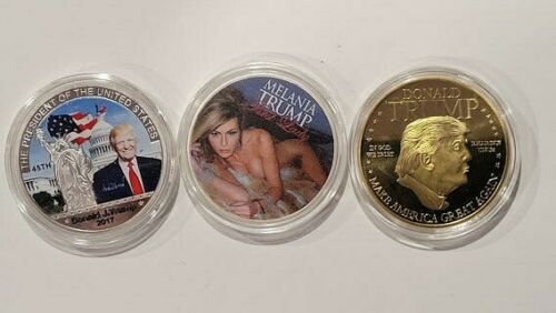 (3) President Donald J. Trump Souvenir Coins -- Antique Price Guide ...