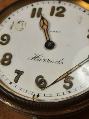 vintage travel clock harrods septima a/f working -- Antique Price Guide ...