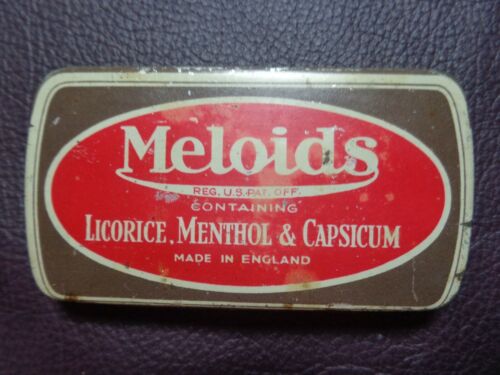 Vintage Advertising Medicine Rexall Meloids Pastilles Tin Old Drug ...