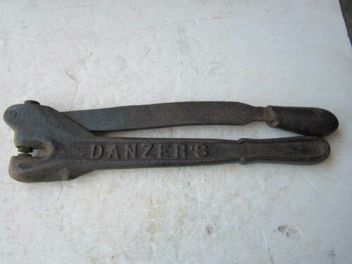 Antique Vintage Cast Iron Danzer''s Hand Punch Metal Punch Hand Tool ...